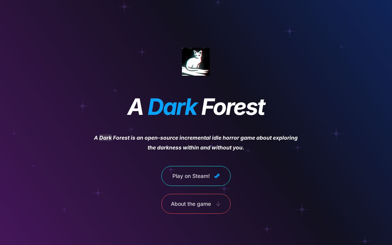A Dark Forest: Incremental Idle Horror game